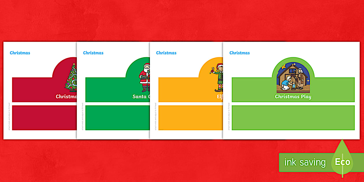 Christmas Headband Oral Language Game