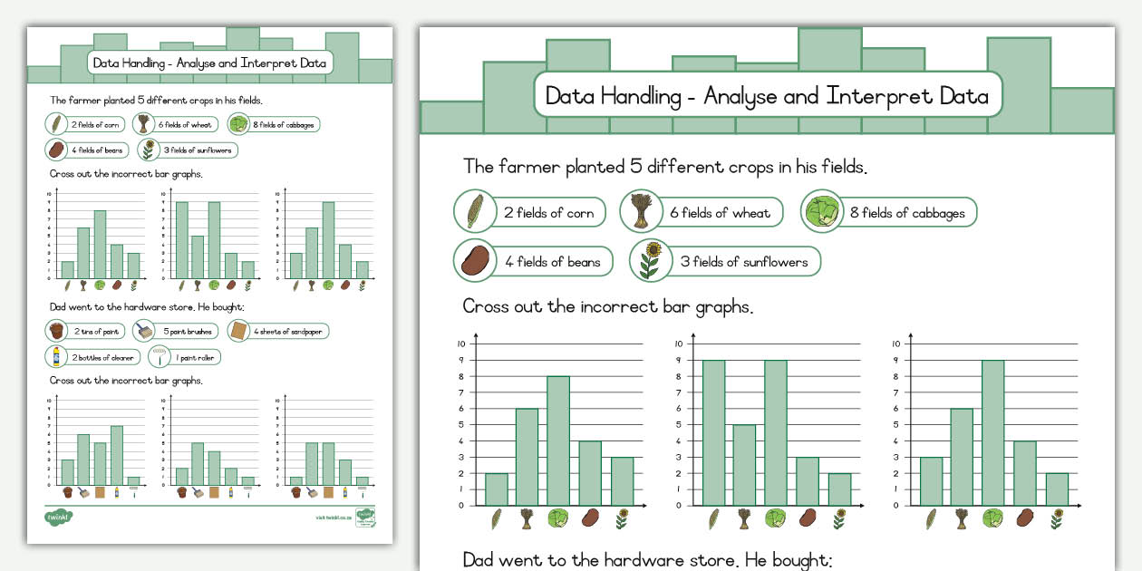 Data Handling - Analyse and Interpret Data - Farmer's Crops