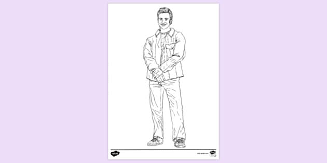 90s Cartoon Colouring Page | Colouring Sheets - Twinkl