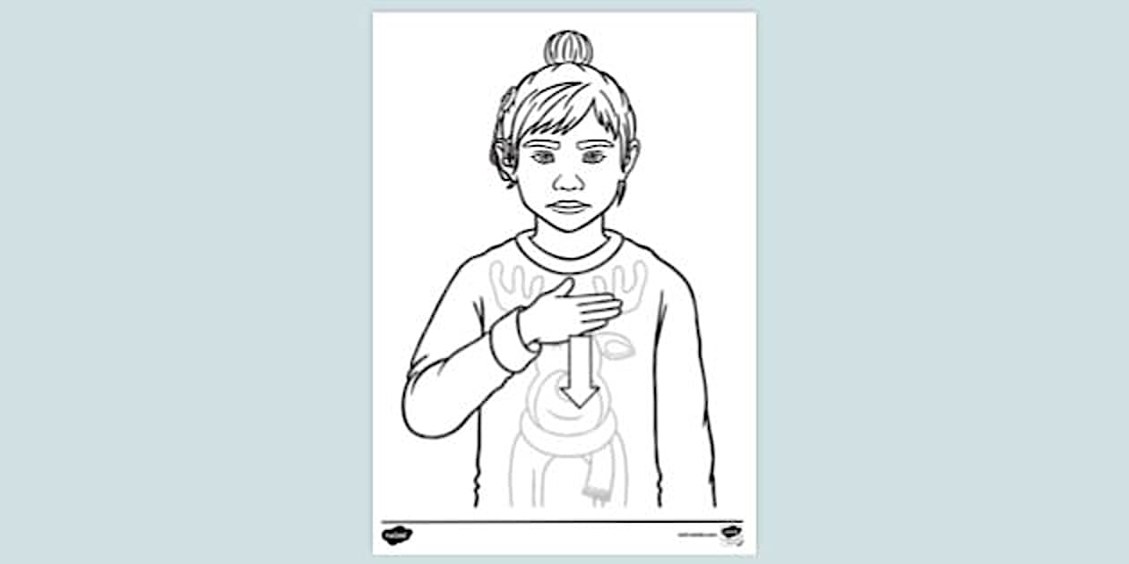 BSL Mild, Gentle, Calm Colouring Sheet | Colouring Sheets