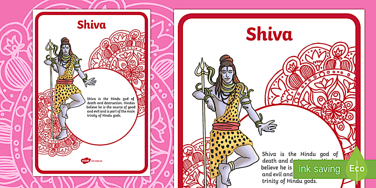 Shiva Information Display Poster - Twinkl