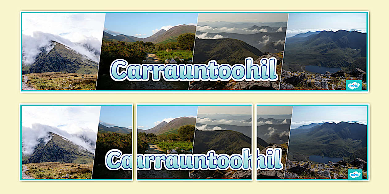 Carrauntoohil Photo Display Banner (Teacher-Made) - Twinkl
