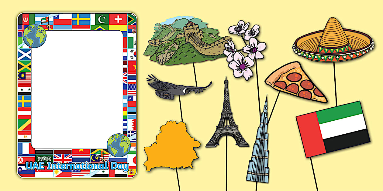 UAE International Day Photo Booth Pack (l'enseignant a fait)