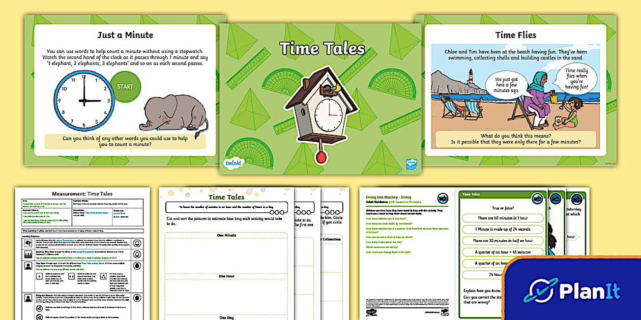 Year 2 Units of Measurement: Minutes, Hours and Days Lesson