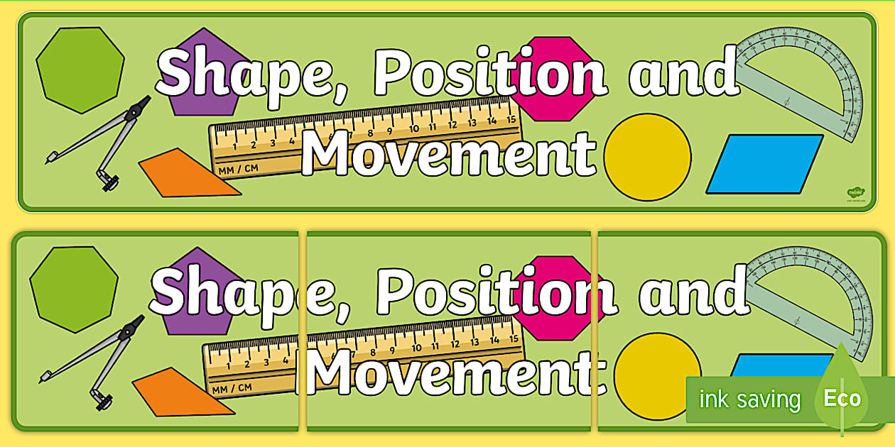 👉 Shape Position and Movement Display Banner CfE - Twinkl