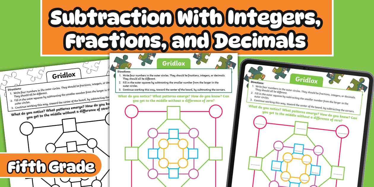 5th Grade Gridlox: Math Pattern Puzzler - Twinkl