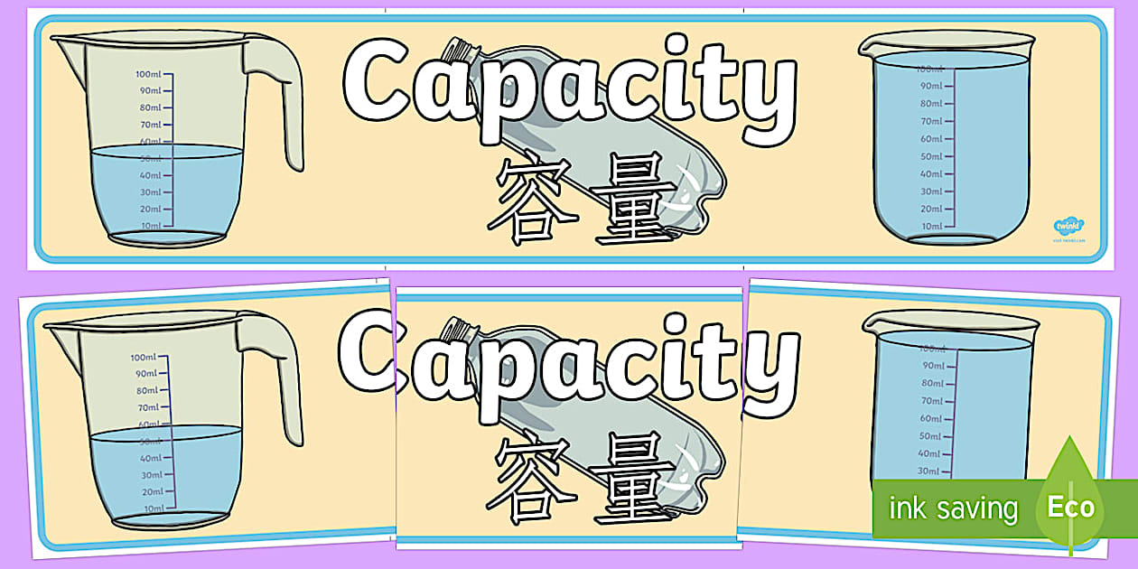 Capacity Display Banner English/Mandarin Chinese - Capacity Display Banner