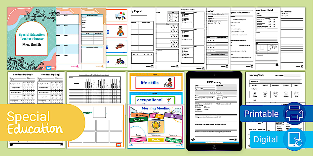 Self Contained Special Education Classroom Setup Pack