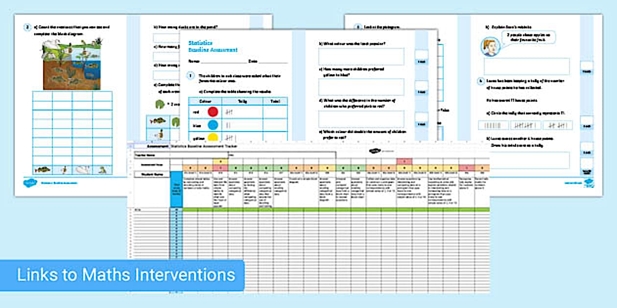 👉 Year 3 Statistics Baseline Assessment (teacher made)