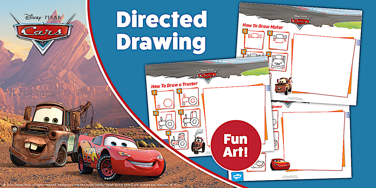 Cars: How to Draw Characters Activity
