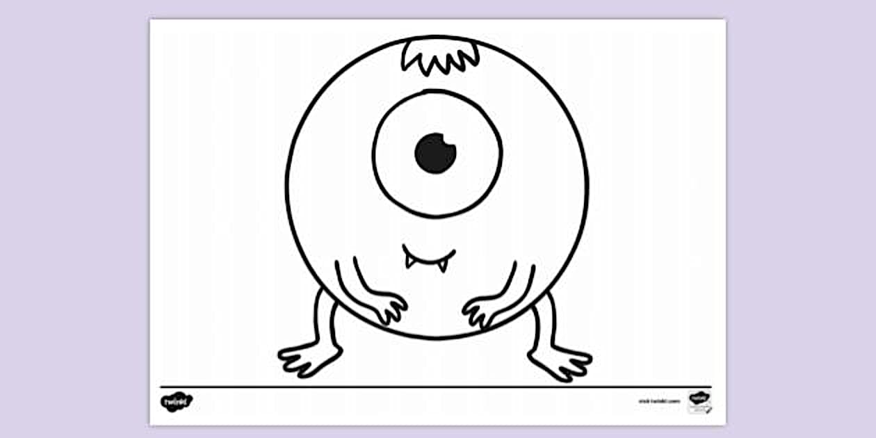 Sphere Alien Colouring Sheets | Colouring Sheets - Twinkl
