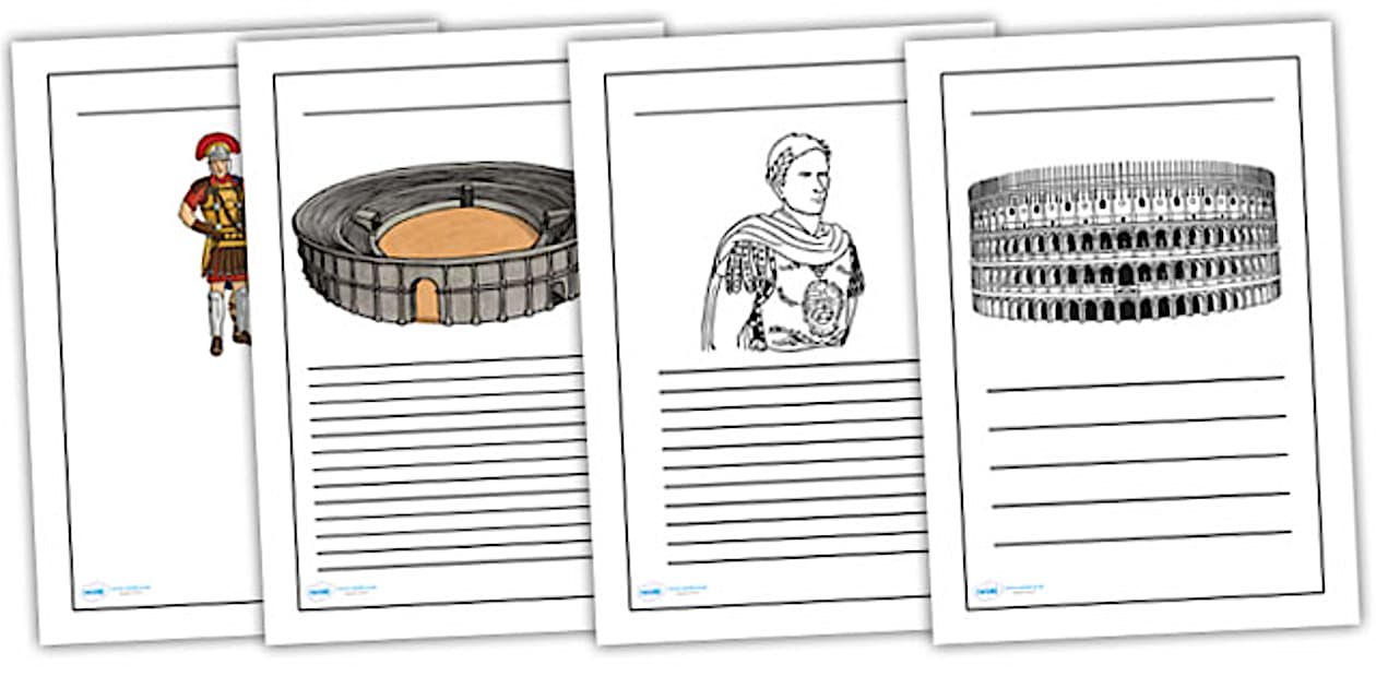 The Romans Writing Frames (Hecho por educadores) - Twinkl