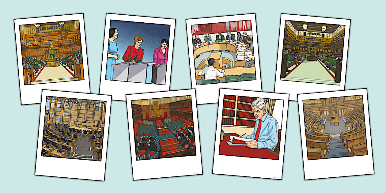 Inside Parliament Instant Photo Style Display Images