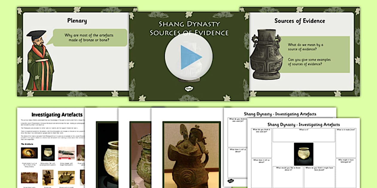 Investigating Shang Dynasty Artefacts Teaching Pack - KS2