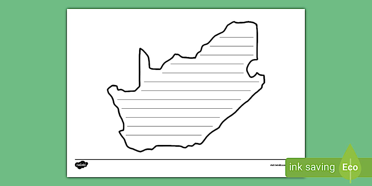 South Africa Writing Template (Teacher-Made) - Twinkl