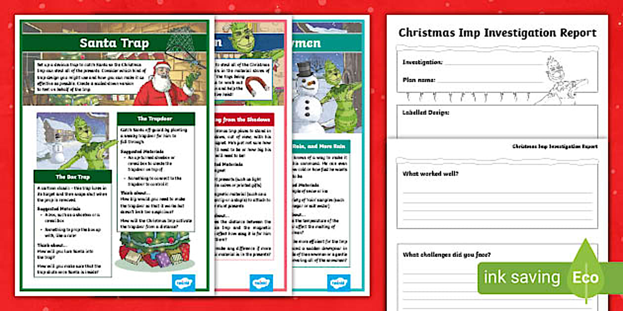 The Christmas Imp STEM Activity (teacher made) - Twinkl