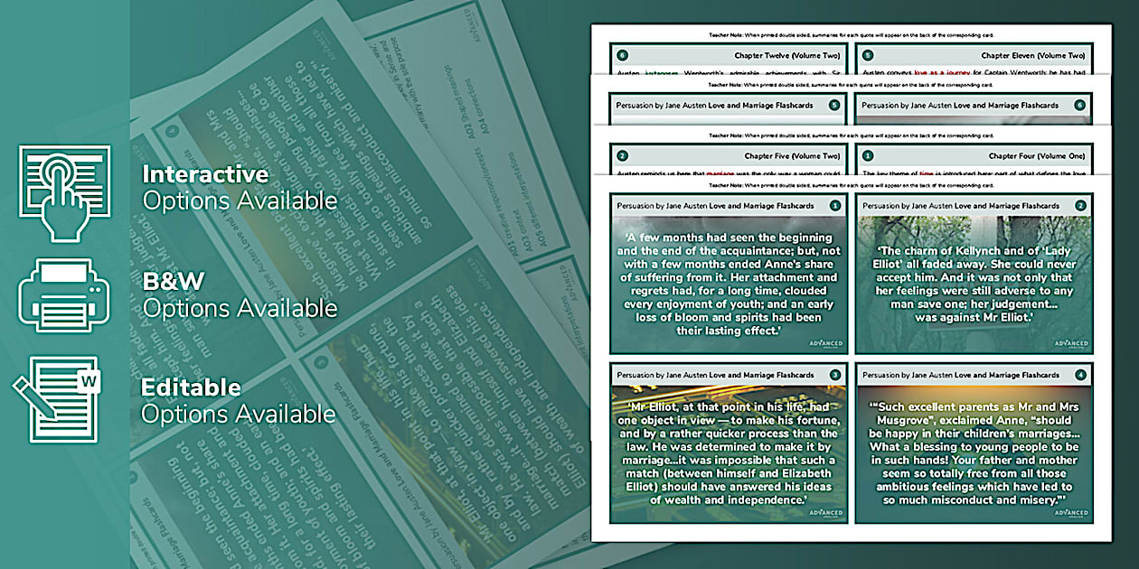 Persuasion Revision: Love and Marriage | Beyond - Twinkl