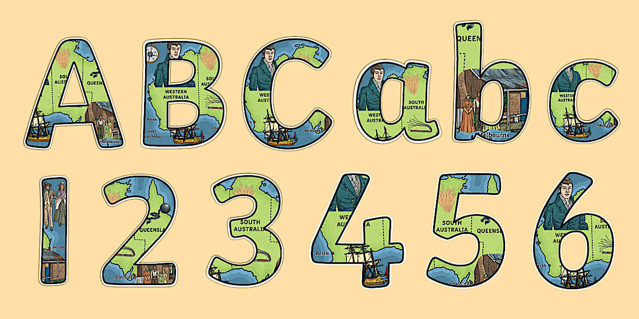 British Colonies in Australia Display Lettering - Twinkl