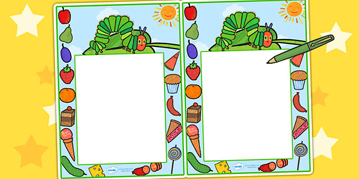 Themed Editable Notes to Support Teaching on The Very Hungry Caterpillar