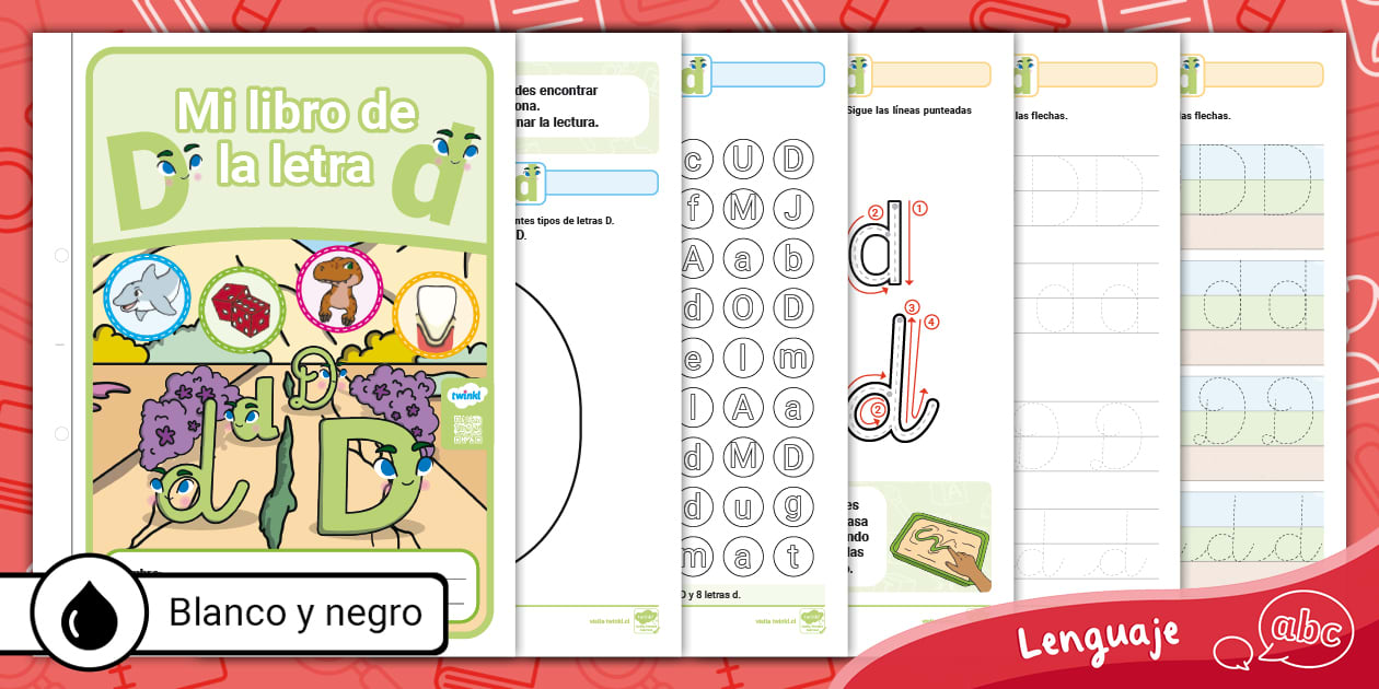 Cuadernillo | Mi libro | letra D | Palabras con D | Leer