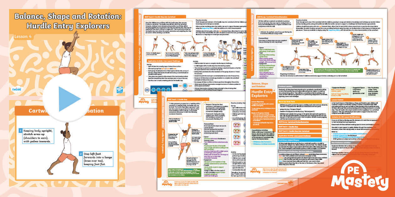 Y5 Balance, Shape and Rotation L4 - Hurdle Entry Explorers