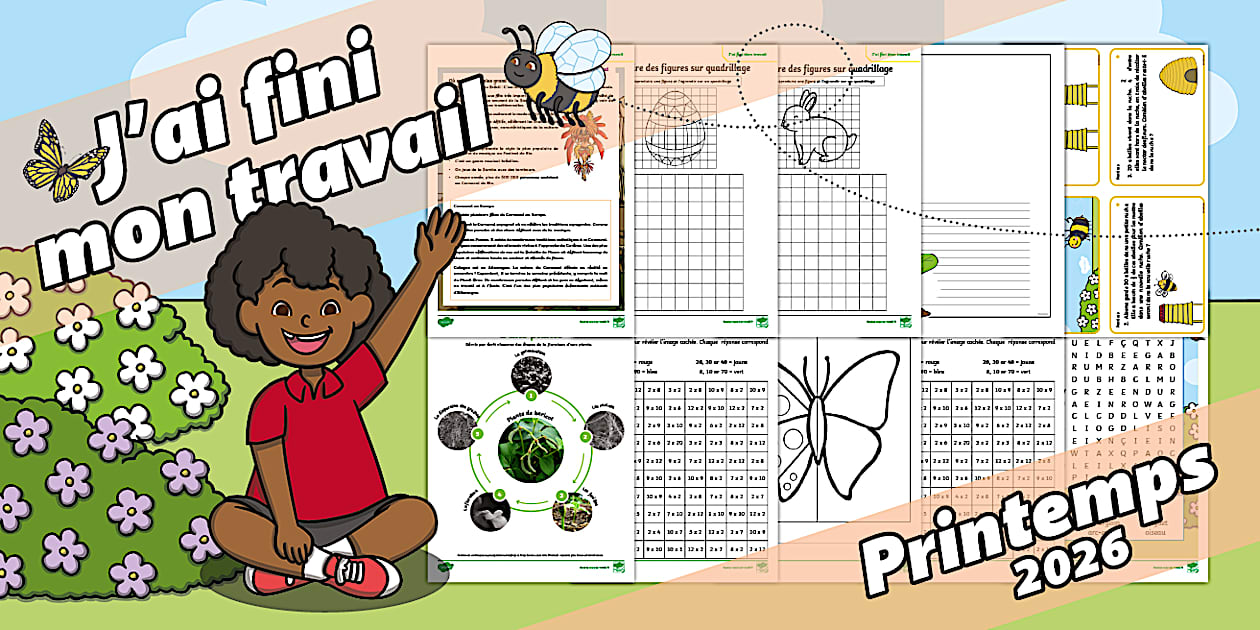 Livret d'activités "J'ai fini mon travail" - CM1-CM2