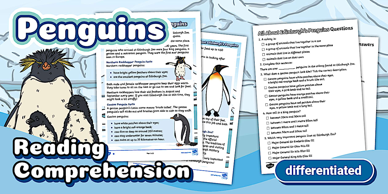 Edinburgh's Penguins Differentiated Reading Comprehension