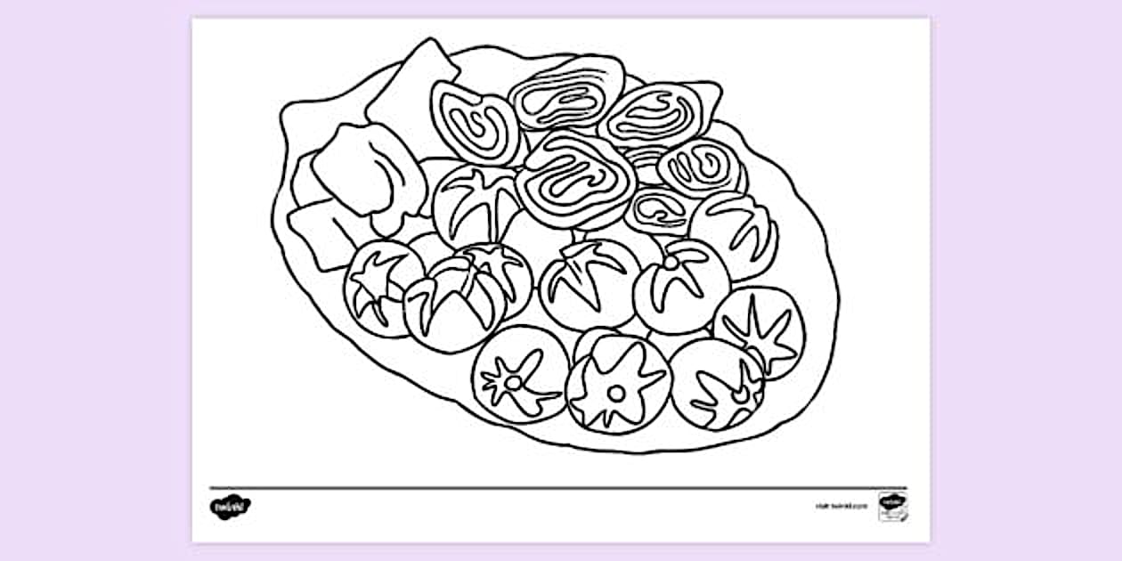 Indian Sweets Colouring | Colouring Sheets (teacher made)