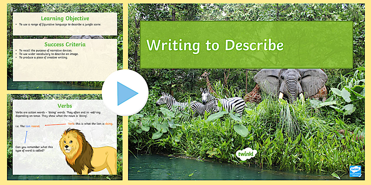 Descriptive Writing Cover Lesson Pack - Twinkl