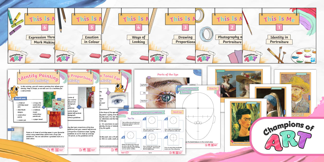 Champions of Art: UKS2 This Is Me - Unit Pack (Teacher-Made)