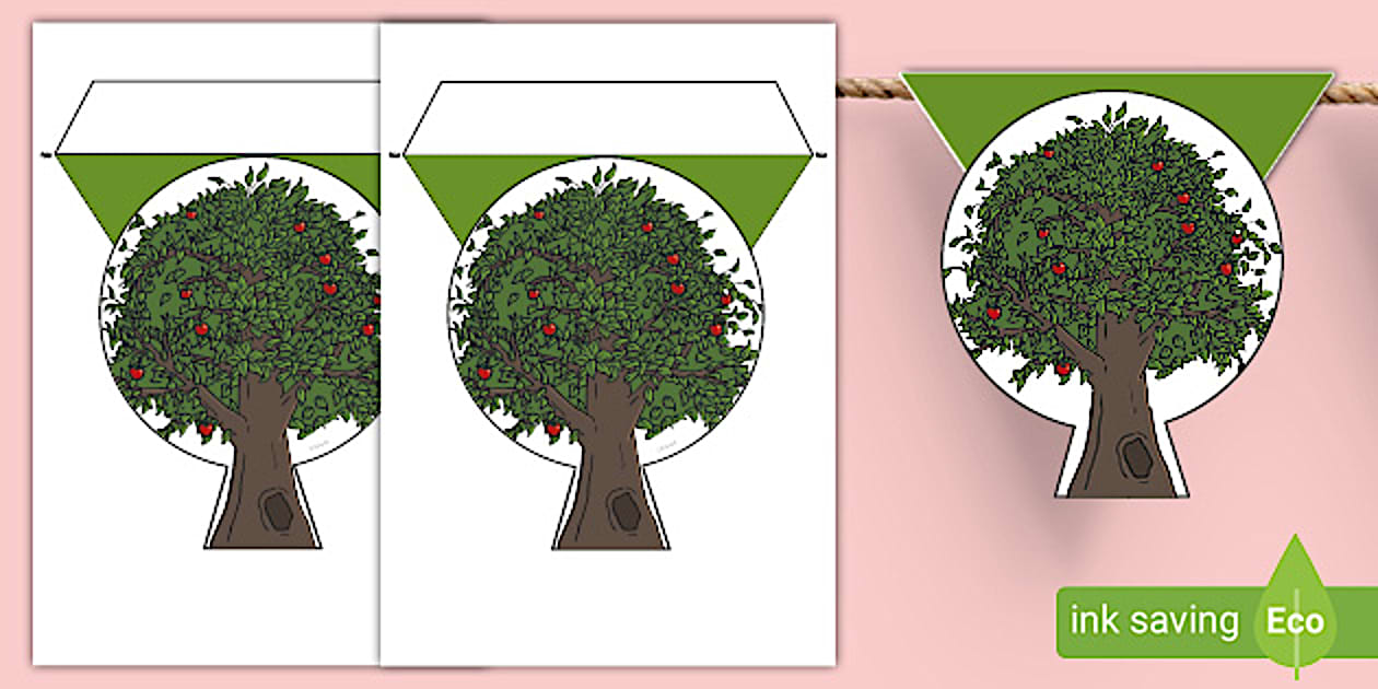 Apple Tree Bunting | Twinkl Bunting Display Decorations