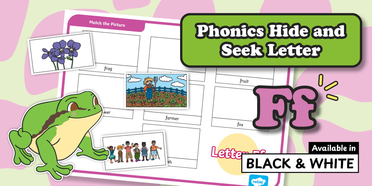 Phonics Hide & Seek Letter Ff Activity Sheet