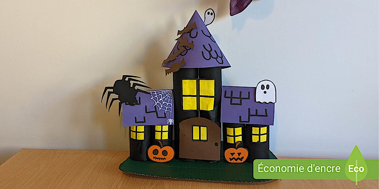 Activité manuelle pour la confection d'une maison hantée