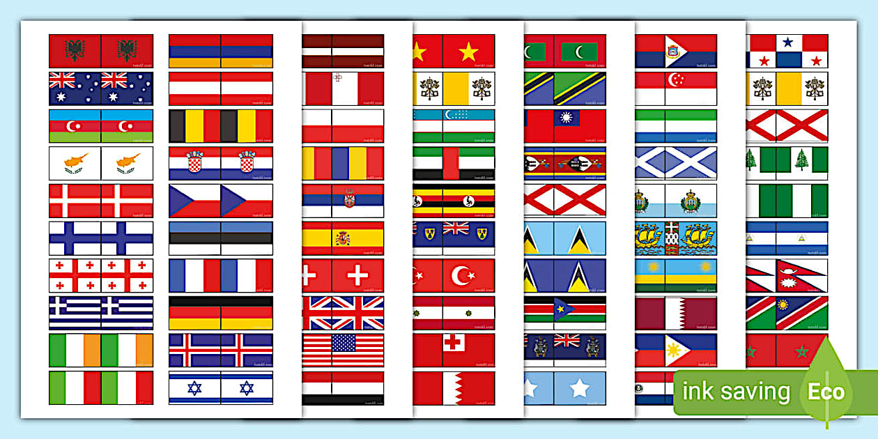 Flags of the World Toothpick Flags (teacher made) - Twinkl