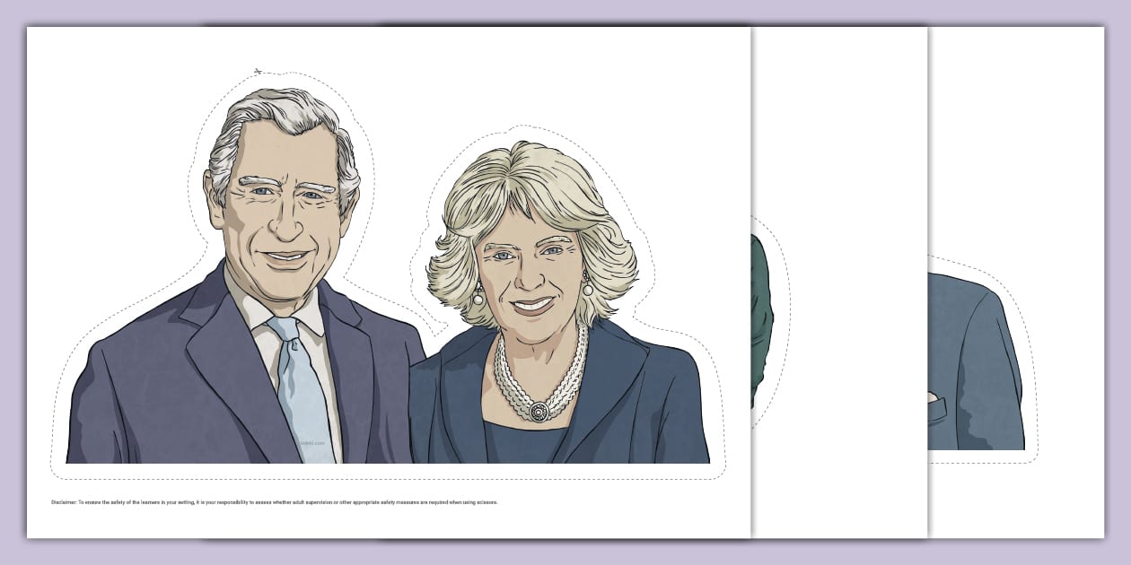 The Royal Family Display Cut-Outs (teacher made) - Twinkl