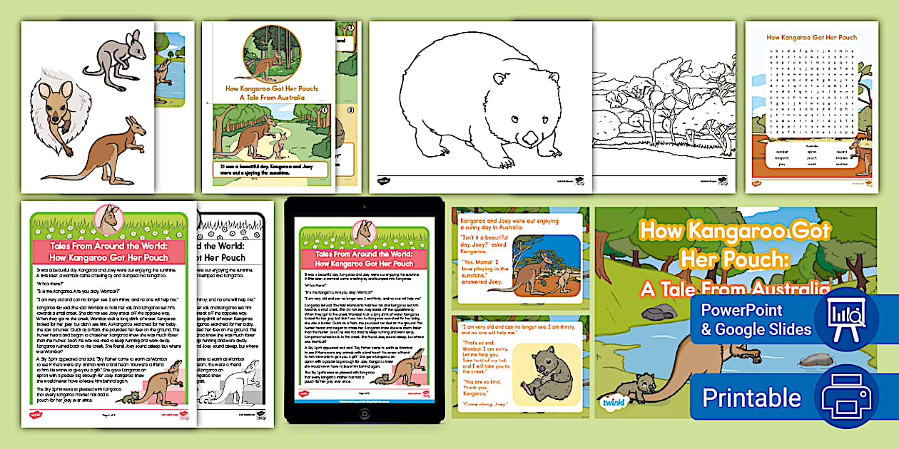 Tales From Around the World: How Kangaroo Got Her Pouch Story Pack