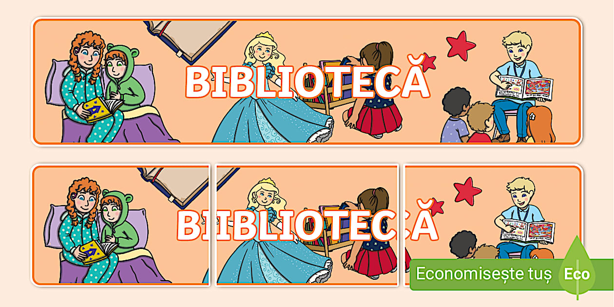 Centru de interes: Bibliotecă Banner (Hecho por educadores)