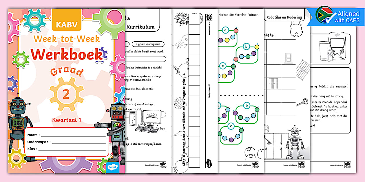 Robotika en Kodering: CAPS - Graad 2 - Kwartaal 1 Werkboek