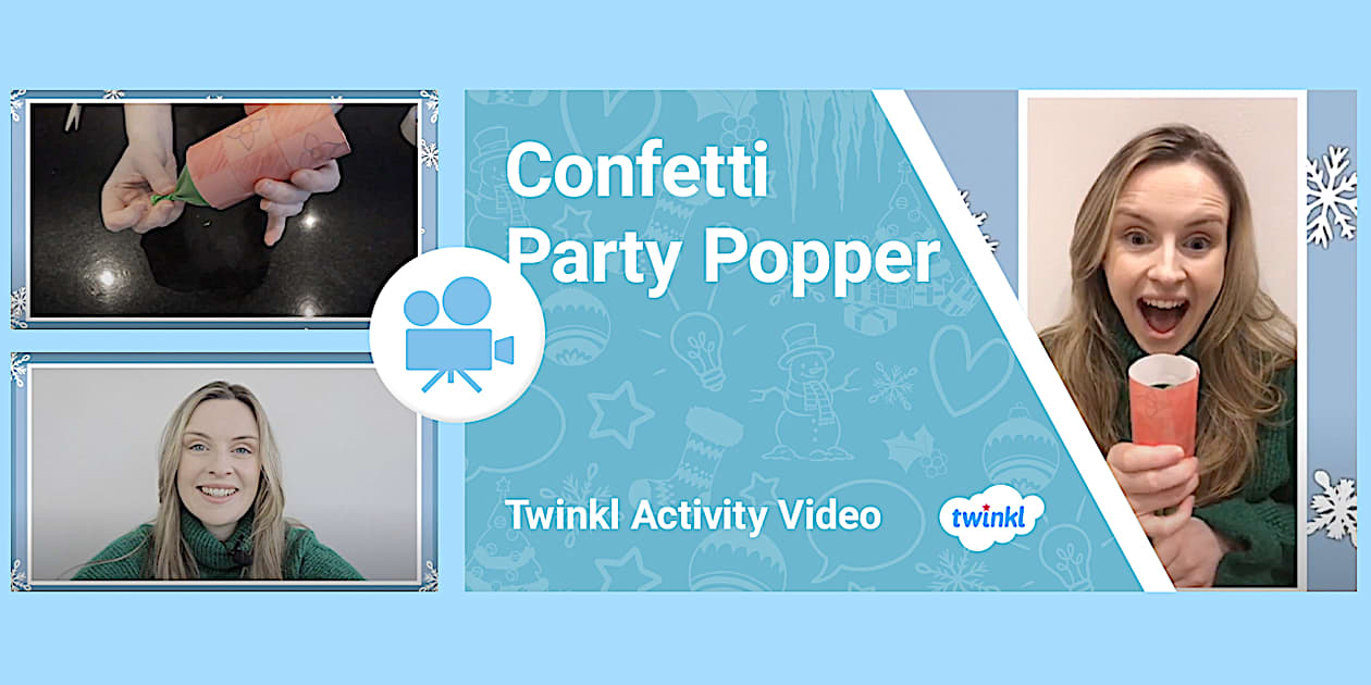 KS2 (Ages 7-11) Video: How to Make A Confetti Party Popper