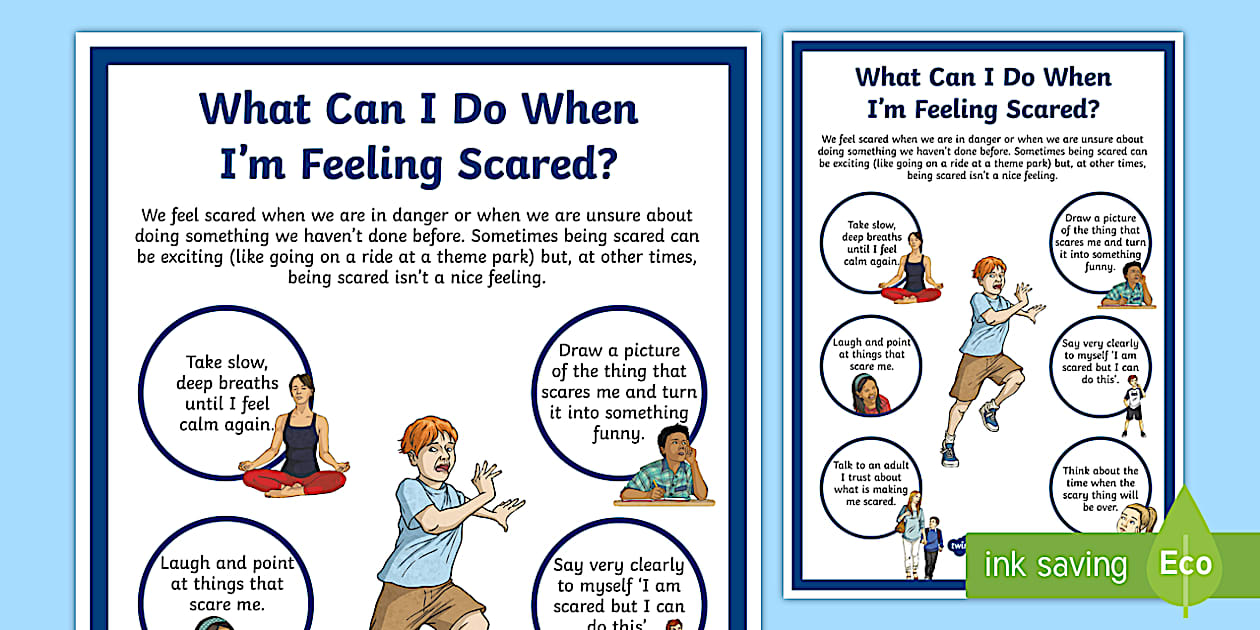 What Can I Do When I'm Feeling Scared? Poster (teacher made)