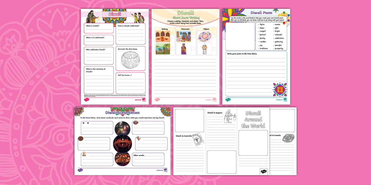 Class 1-2 Diwali Activities Resource Pack (teacher made)