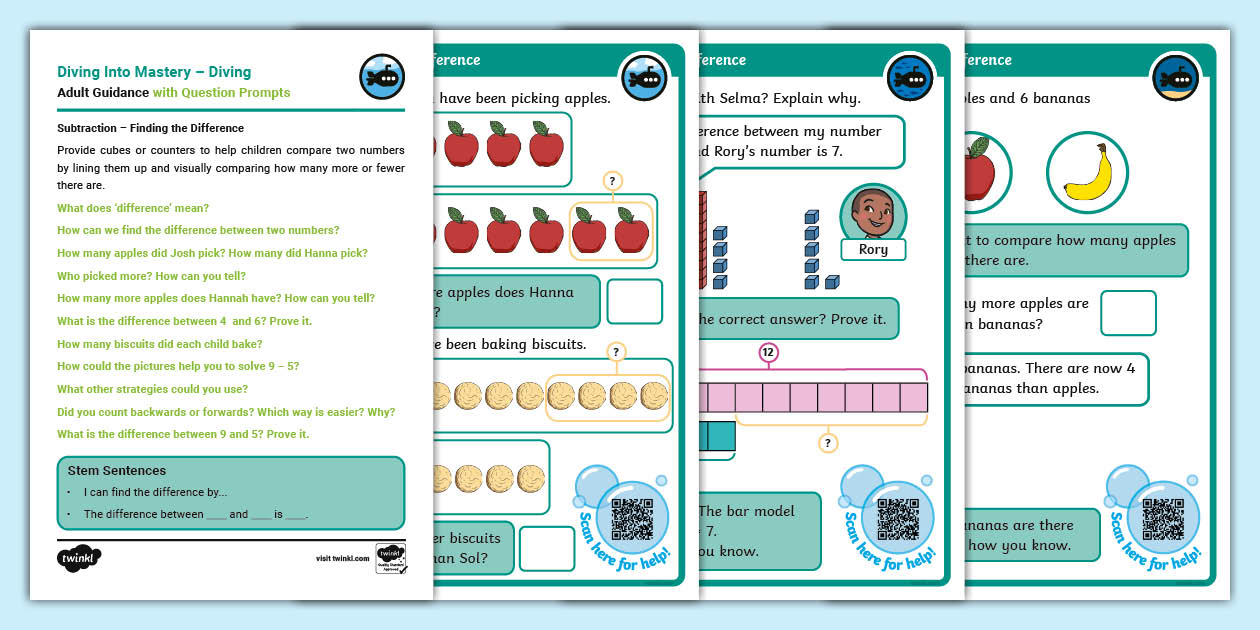 👉 Year 1 Diving into Mastery: Step 8 Finding the Difference