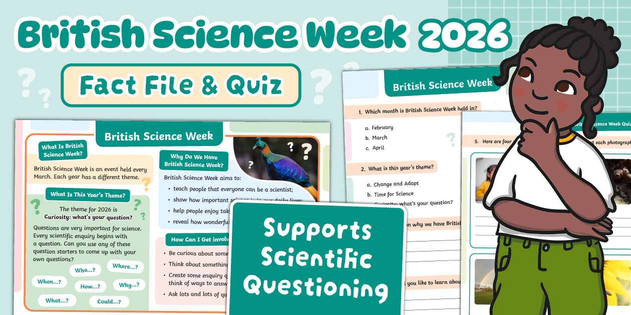 KS1 British Science Week 2026: Fact File & Quiz