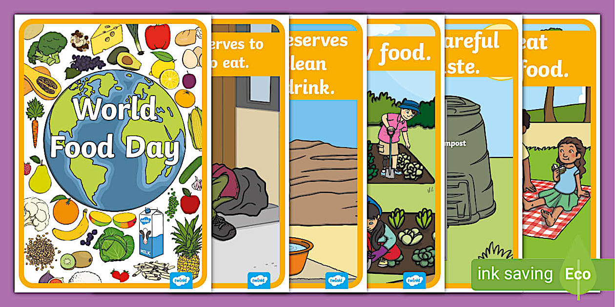 SA World Food Day Posters (professor feito) - Twinkl