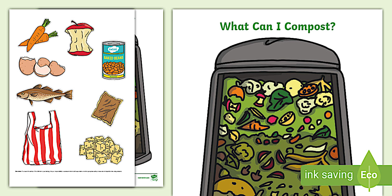 What Can I Compost? Activity Sheet (teacher made) - Twinkl