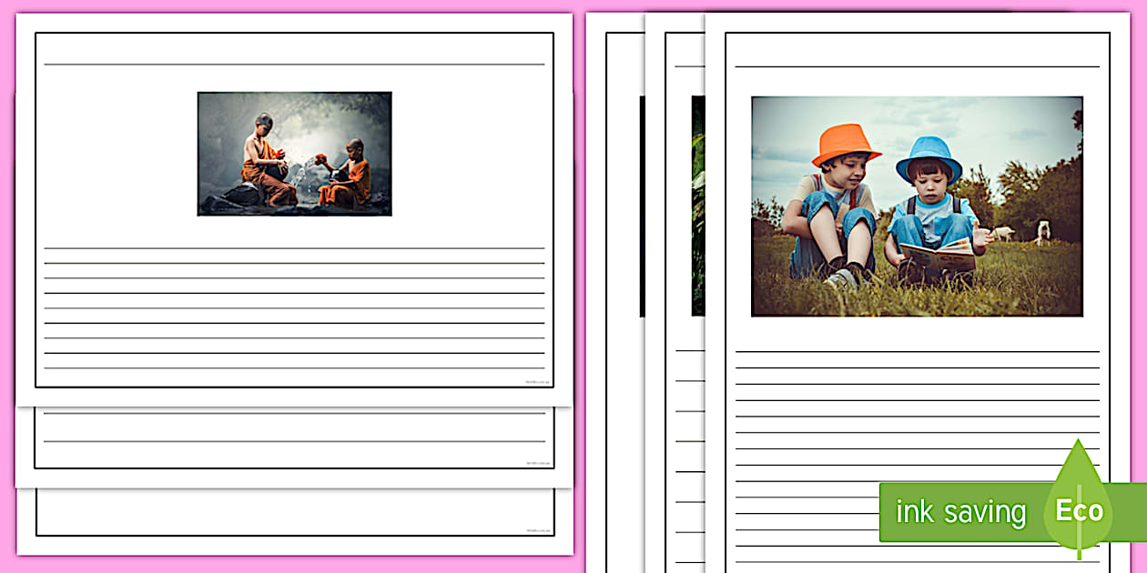 International Day of Friendship Picture Prompt Writing Frames