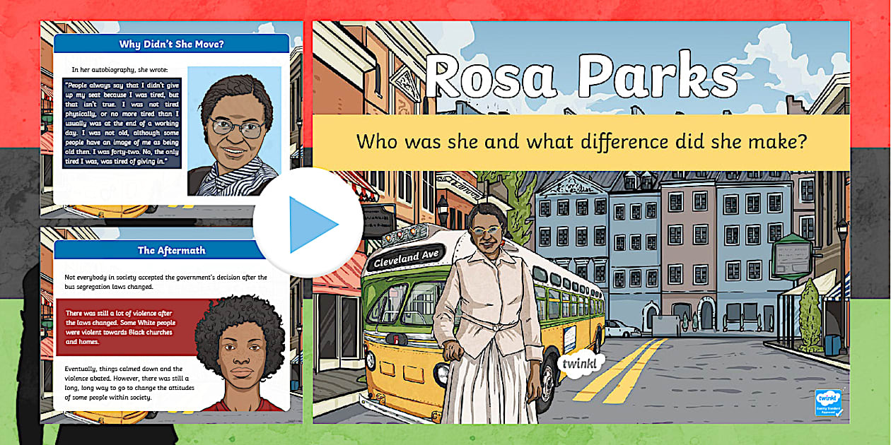 Rosa Parks PowerPoint - Black History - KS2 (teacher made)