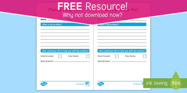 FREE Please Help Me! Note to the Teacher - Twinkl