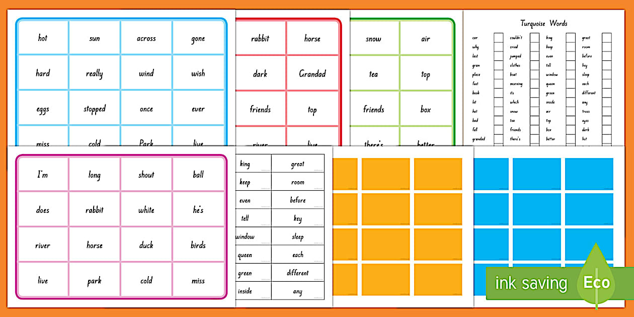 New Zealand Reading Turquoise Sight Word Bingo - Twinkl