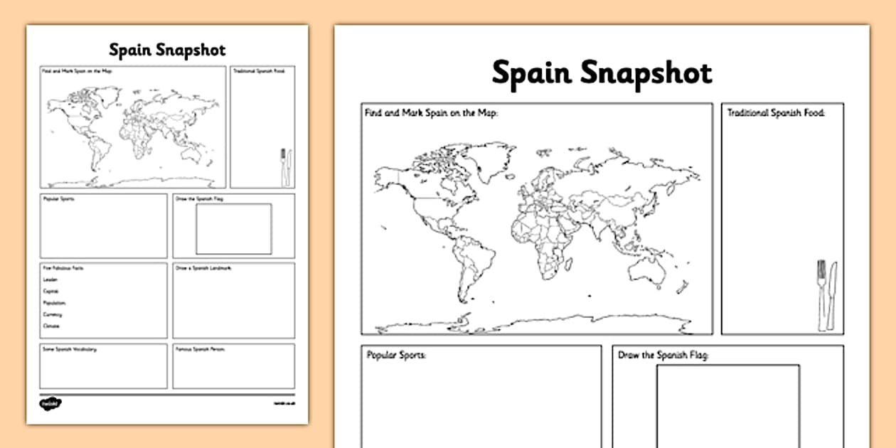 Spain Snapshot (teacher made) - Twinkl